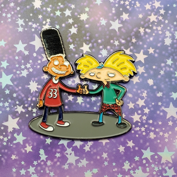 None | Jewelry | Hey Arnold Gerald Enamel Pin | Poshmark